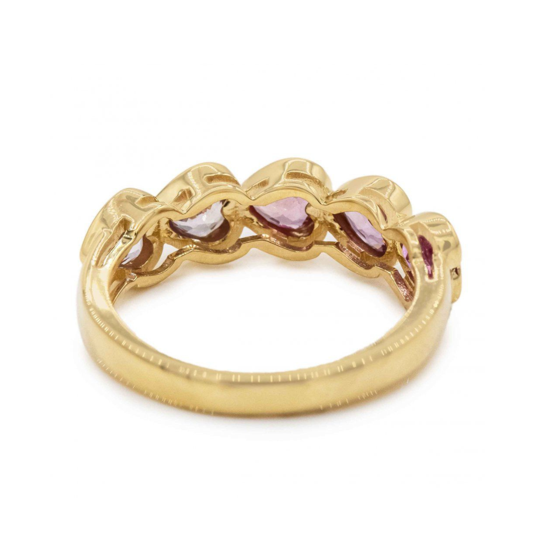 Pink Sapphire Ombré Heart Ring – Dallas Diamond Bar