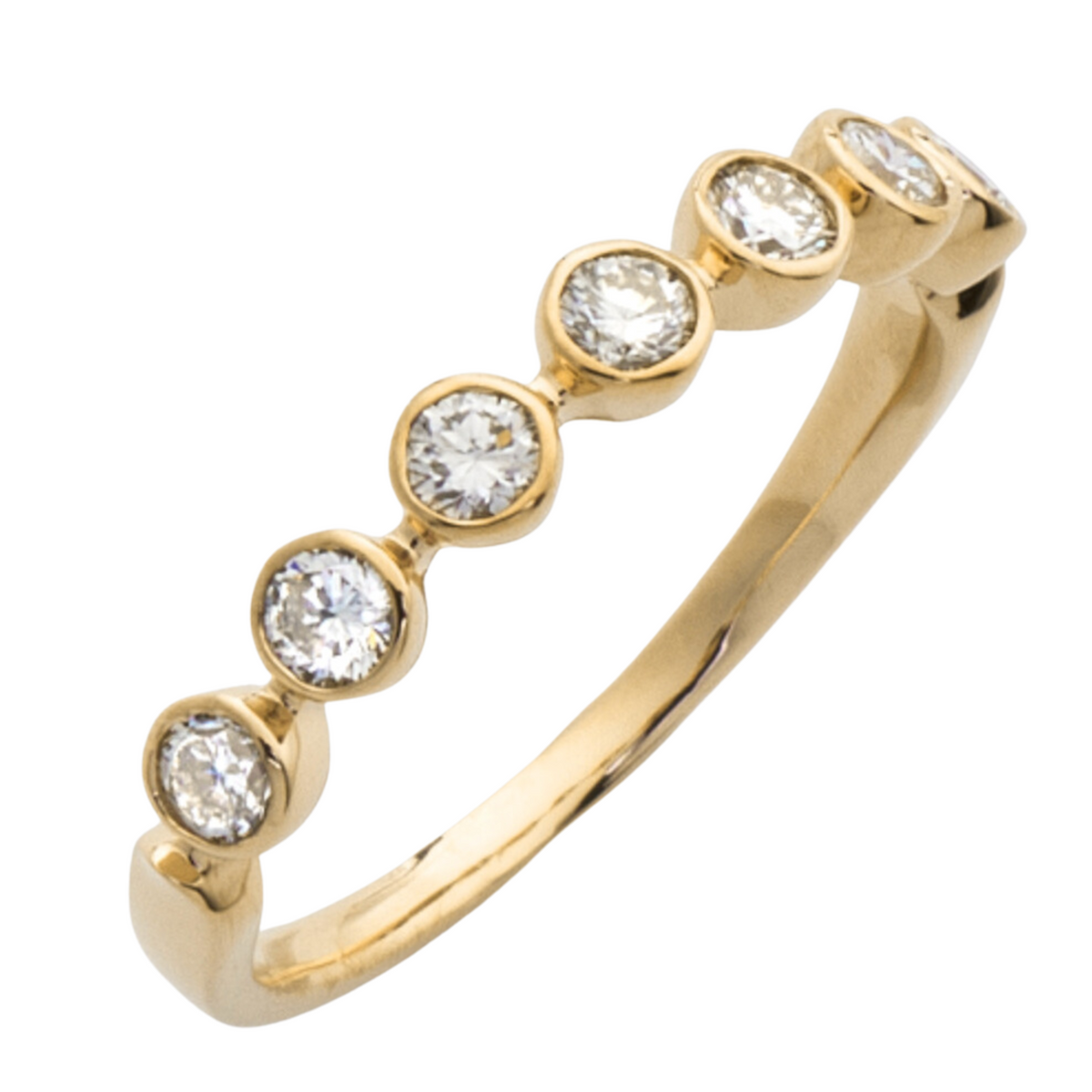 Floating Diamond Bezel Band – Dallas Diamond Bar