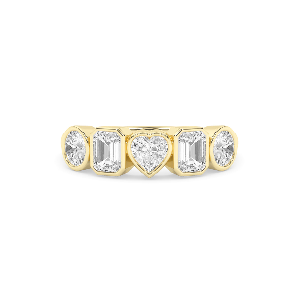 Lab-Grown Diamond Fancy Shape Bezel Band – Dallas Diamond Bar