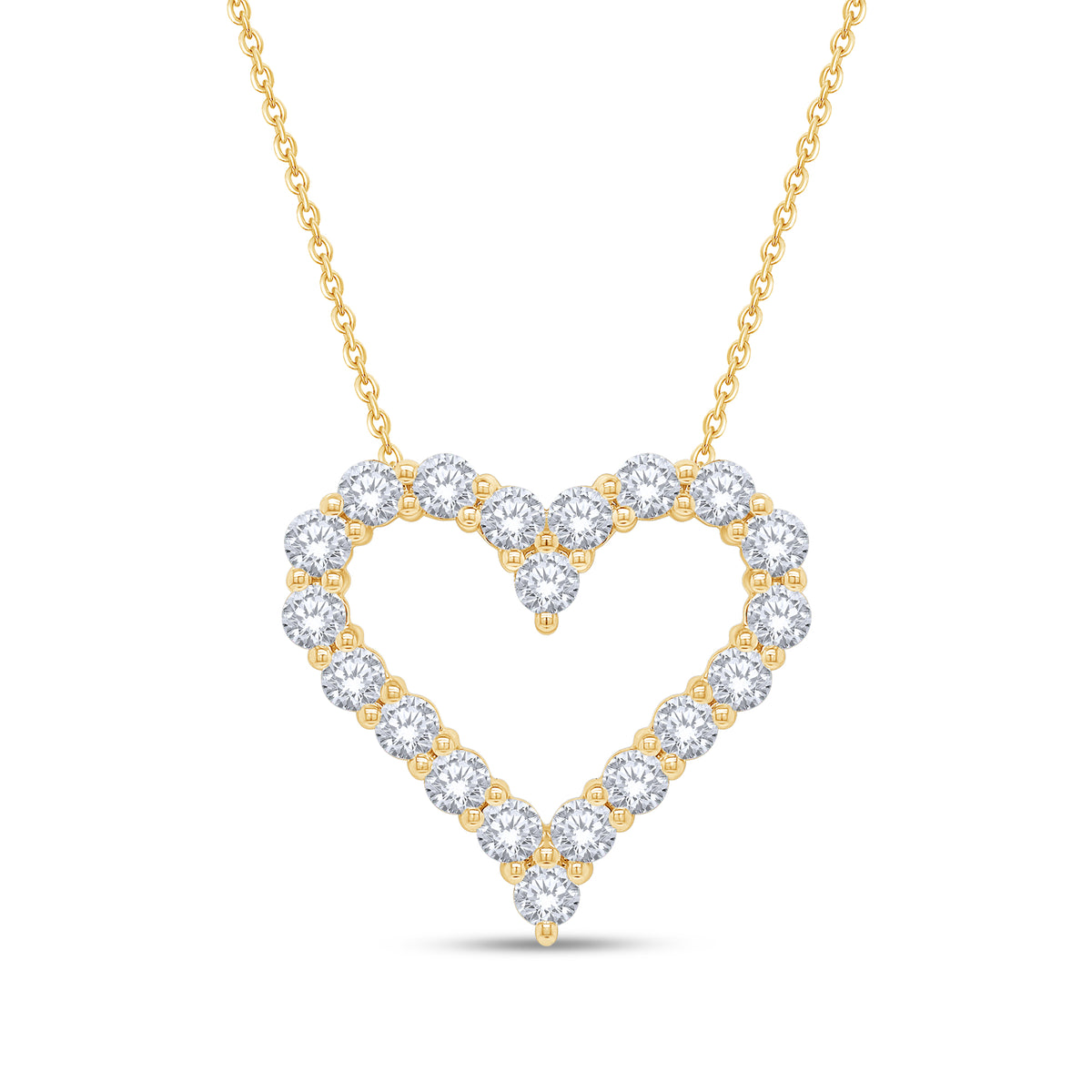 Large Heart Pendant Necklace – Dallas Diamond Bar