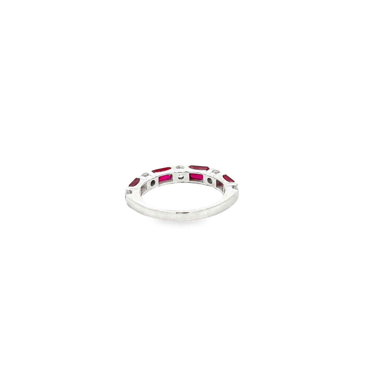 Diamond & Ruby Stackable Band – Dallas Diamond Bar