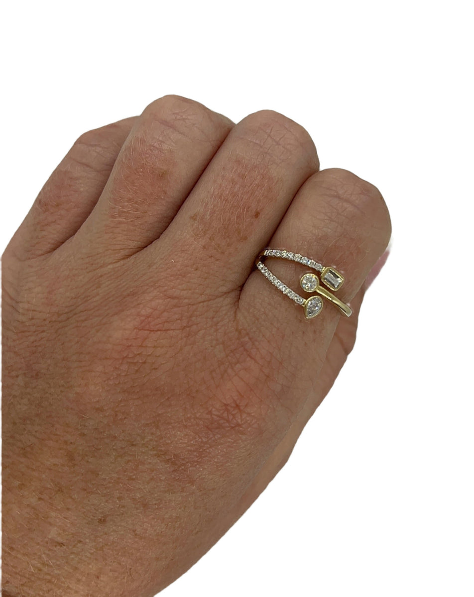 Multi-Shape Wrap Ring – Dallas Diamond Bar