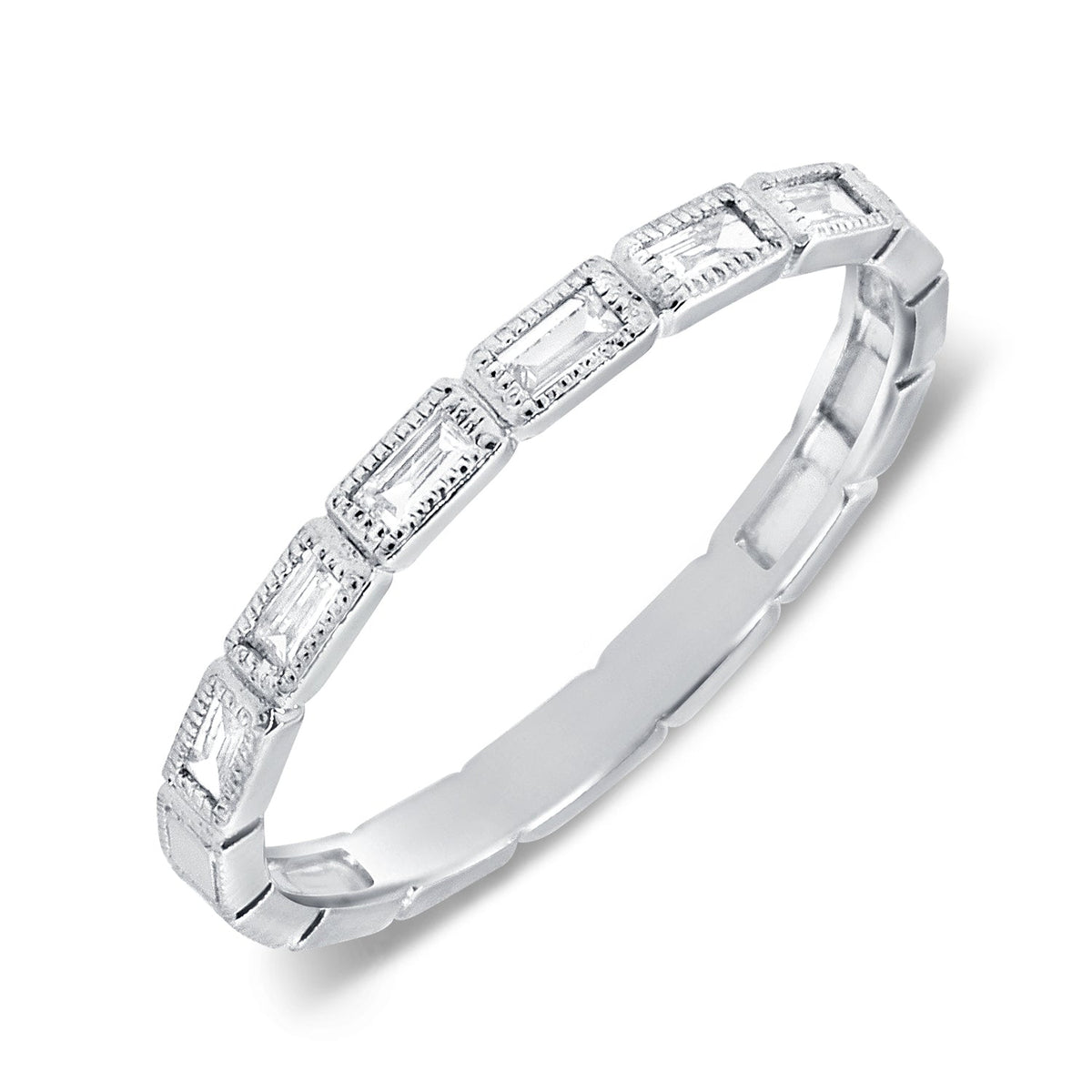 Art Deco East/West Baguette Diamond Ring – Dallas Diamond Bar