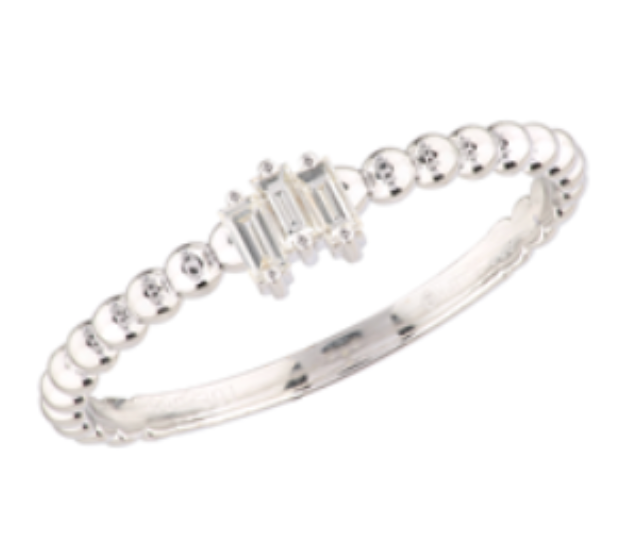 Beaded Baguette Stacker Band – Dallas Diamond Bar